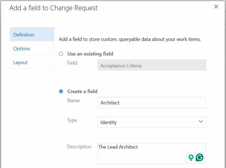 Customizing Azure DevOps Works Items – BetaRover Inc