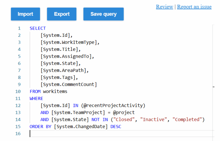 Connecting to Azure DevOps using the Wiql API – BetaRover Inc