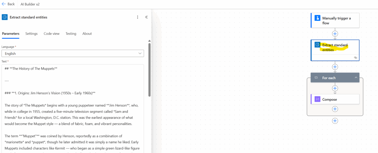 Extracting Entities from Power Automate with AI Builder – BetaRover Inc